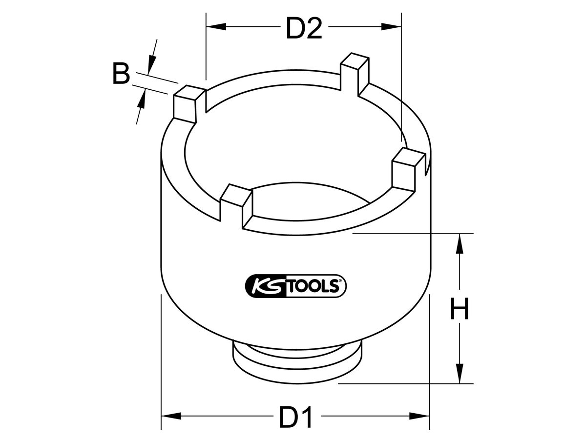KS TOOLS Nutmutternschlüssel KM 12 - WEMAG Das Zeug zum Profi